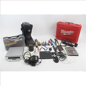 Milwaukee Hammer Drill, Stamps.Com Digital Postage Scale, Lite-On DVD ...