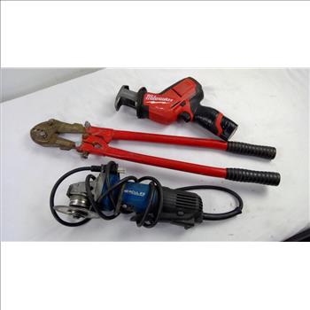 Milwaukee, Hercules, Cutters, Hackzall, Angle Grinder | Property Room