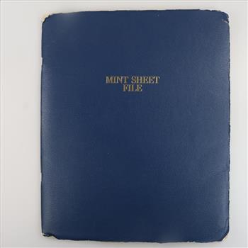 Mint Sheet File Book Of US Stamps, 1100+ Pieces | Property Room