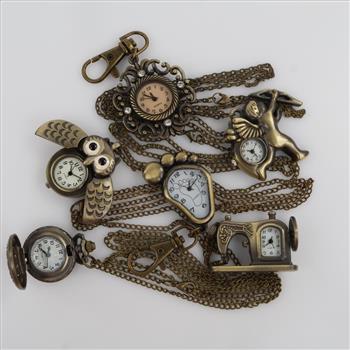 Mixed Fashion Necklace And Keychain Watches, 6 Watches | Property Room
