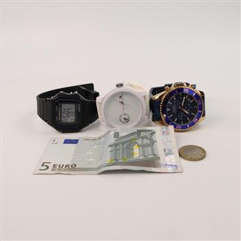 Mixed Watches With Foreign Currency, 5 Pieces | Property Room