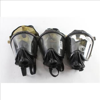 MSA S.C.B.A. Face Masks, M And L, 3 Pieces | Property Room