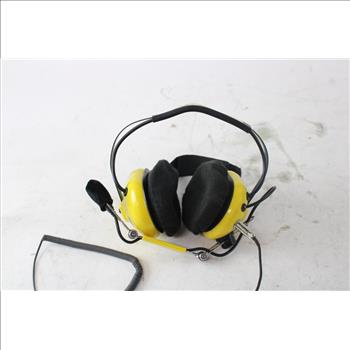 Nascar Nextel Racing Radio Headphones, Yellow | Property Room