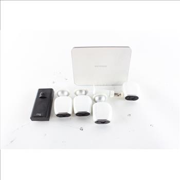 Netgear Security System 4 Cameras, Ring Camera | Property Room