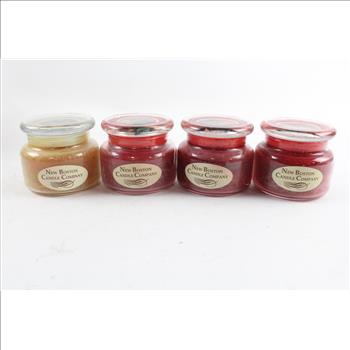 New Boston Candle Company Scented Candles, 4 Pieces | Property Room