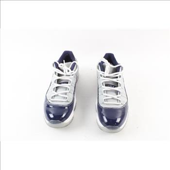 Nike Air Jordan 11 Retro Low "Georgetown" Shoes, Grey White and Navy ...
