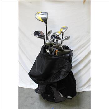 Nike Golf Bag With Clubs, 13 Pieces | Property Room