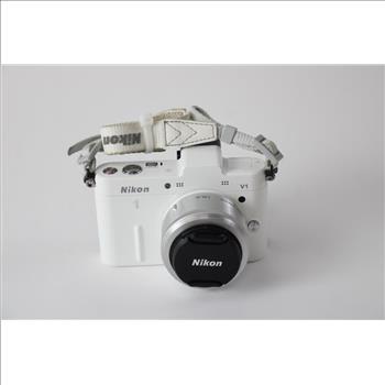 Nikon 1 V1 Digital Camera With Nikon 1 NIKKOR 18.5 Mm F/1.8, White ...