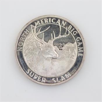 North American Big Game Super Slam Fine Silver 1 Troy Oz Round ...