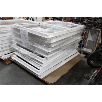 Pallet Of 11 Windows - Horizontal Slider - White, 38.25x48in | Property ...