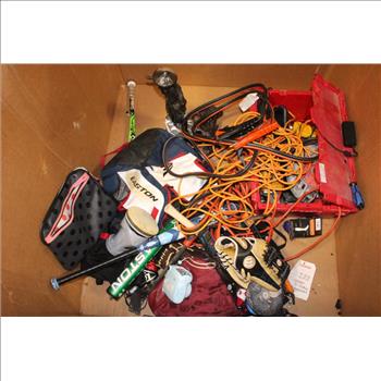 Pallet Of Baseball Bats, Tool Crate, Backpacks And More Items 10 ...