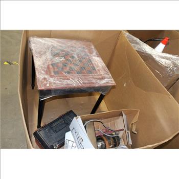 Pallet With Checker Table And More, 5+ Pieces | Property Room