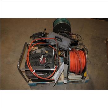 Pallet With Generator, Hose Spools & More, 5+ Pieces | Property Room
