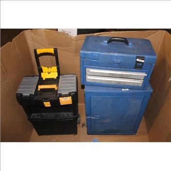 Pallet With Tool Source Tool Box And More, 3 Pieces | Property Room