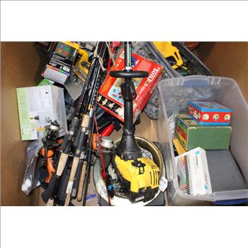 Pallet With Tools, Fishing Rods & More, 50+ Pieces | Property Room