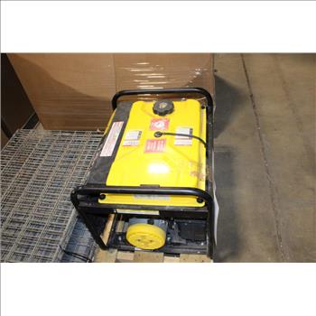 Pallet With Wire Caging & Champion 224cc Generator | Property Room