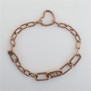 Pandora Me Heart Openable Link & Heart Double Link Bracelet | Property Room