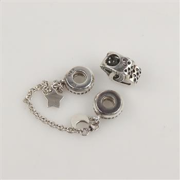 Pandora Sterling Silver Charms, 2 Pieces | Property Room