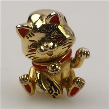 Pandora Sterling Silver Cute Fortune Cat Charm | Property Room