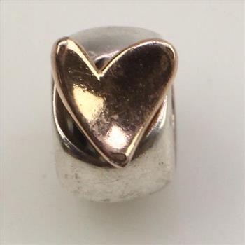 Pandora Sterling Silver Freehand Heart Clip | Property Room