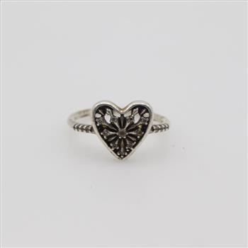 Pandora Sterling Silver Heart Of Winter Ring | Property Room