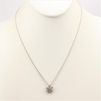 Pandora Sterling Silver Sparkling Herbarium Cluster Pendant Necklace ...