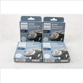 Philips SH90/72 Shaving Head Replacement Unit, 4 Pieces | Property Room
