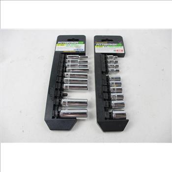 Pittsburgh 1/4" Drive Socket Set, Impact Joints, And 3/8" Drive Ball ...