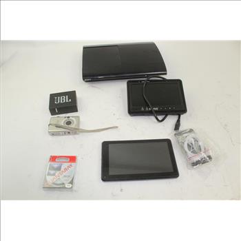 Playstation 3 Console, Ipod, Jbl Speaker, Rca Tablet, Canon Camera And ...
