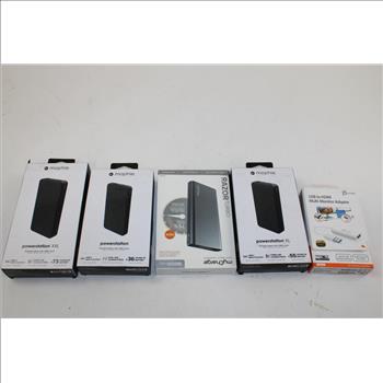 Portable Charger Lot And USB To HDI Multi-Monitor Adapter 5 Items Total ...