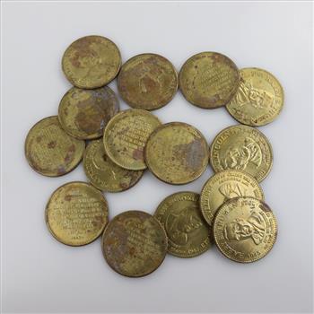Presidential Brass Tokens, 15 Pieces | Property Room