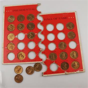 Presidential Hall Of Fame Tokens, 22 Pieces | Property Room