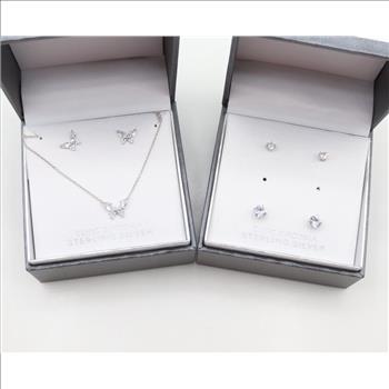 Primrose Sterling Silver Clear Stone Jewelry, 2 Sets | Property Room