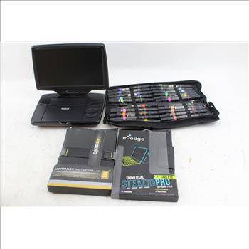 Prismacolor Markers, Rca Dvd Player, Tablet Cases: 4 Items | Property Room