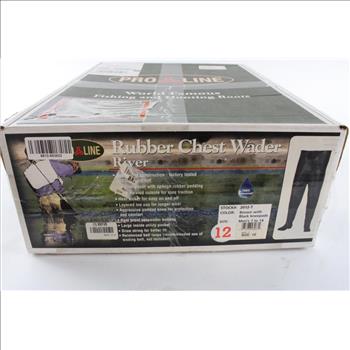 Pro Line Men's Rubber Chest Wader, Size 12 | Property Room