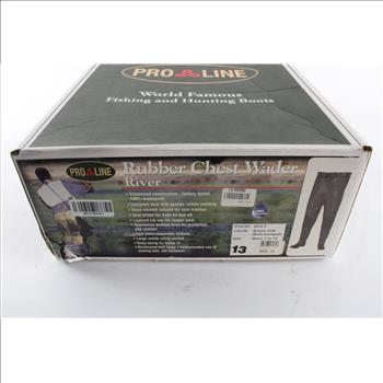 Pro Line Men's Rubber Chest Wader, Size 13 | Property Room