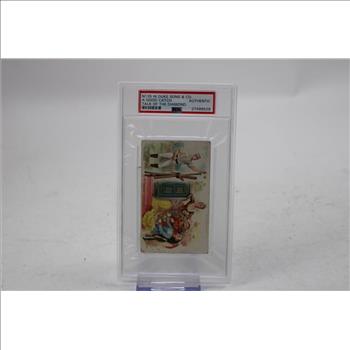 PSA Authentic N135 W Duske Sons & Co "A Good Catch" Baseball Card ...