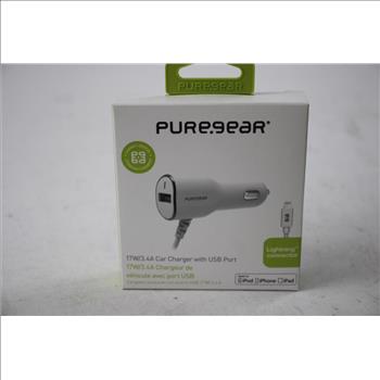 Pure Gear 17W Car Charger With USB Port | Property Room