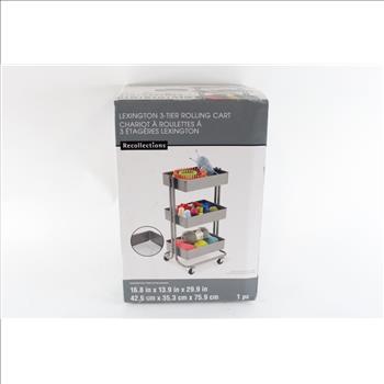 Recollections Lexington 3-Tier Rolling Cart | Property Room