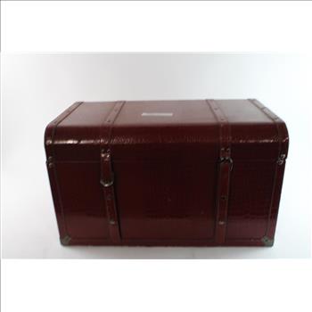 Red Alligator Style Trunk | Property Room