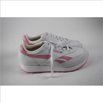Reebok Classic White/pink Conquest Leather Shoes | Property Room