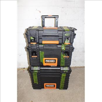 Ridgid 3 Piece Rolling Tool Storage Unit. | Property Room