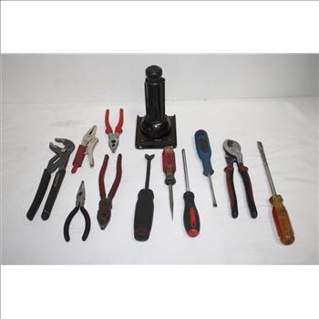 Ridgid Tool Box With Jack Stand, File, And More | Property Room