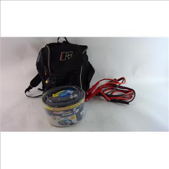 Russell Backpack With Jumper Cables And More, 3 Pieces | Property Room