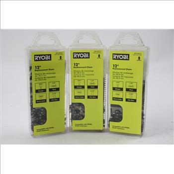 Ryobi, 12" Replacement Chain, 3 Pieces | Property Room