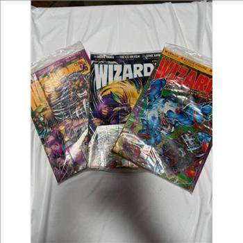Sealed Wizard Price Guide Magazines, 3 Magazines | Property Room