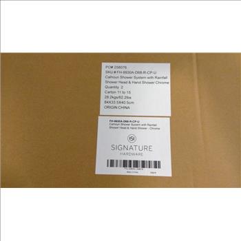 Signature Hardware Calhoun Shower System With Rainfall Shower Head ...