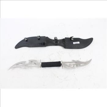 Silver And Black Double Sided Dagger | Property Room