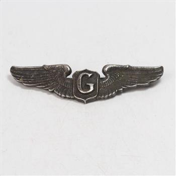 Silver US Military "G" Wing Pin, 20.43g | Property Room