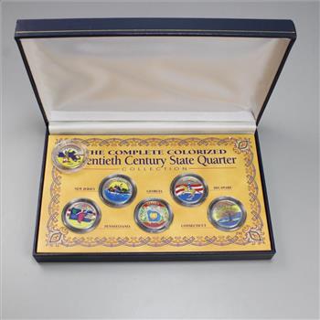 Six Colorized Statehood Quarters | Property Room